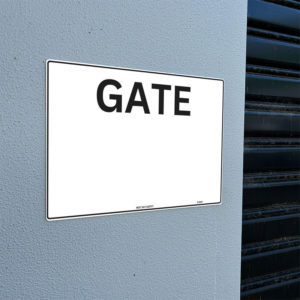 Customisable Gate Number Sign - Next Day Safety