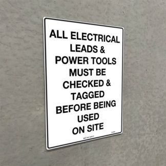 Electrical Safety Notice Sign - Next Day Safety