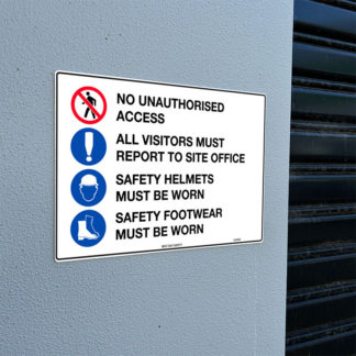 Construction Site Rules Mandatory Sign - Next Day Safety