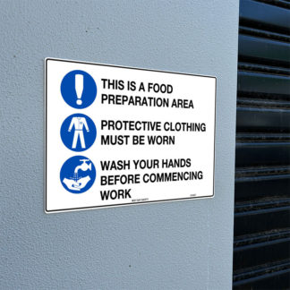 Food Safety Instructions Mandatory Sign - Next Day Safety