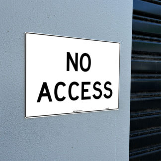 No Access Restriction Sign - Next Day Safety