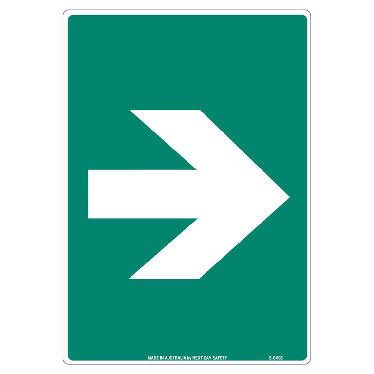 Right Directional Arrow Sign - Next Day Safety