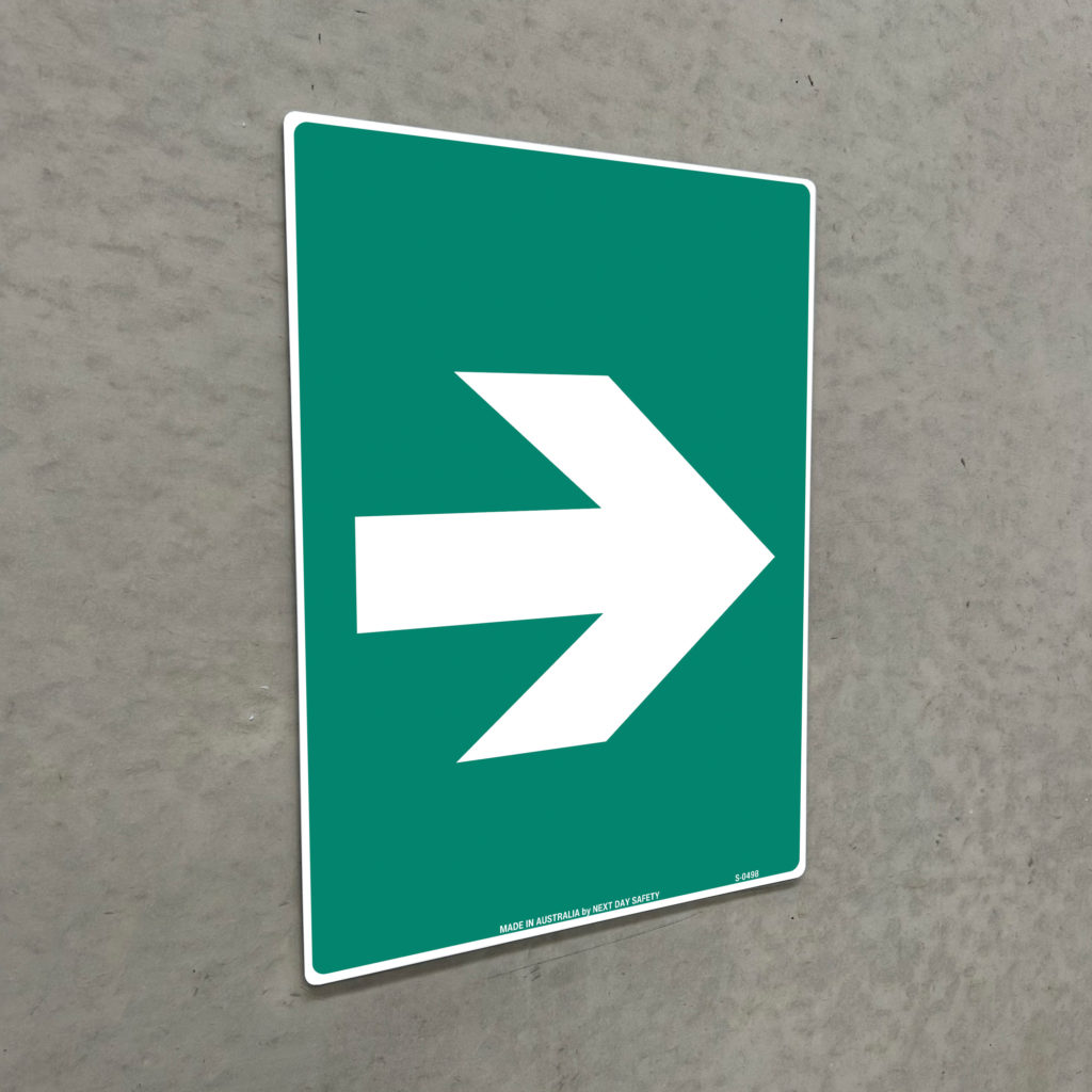 Right Directional Arrow Sign - Next Day Safety