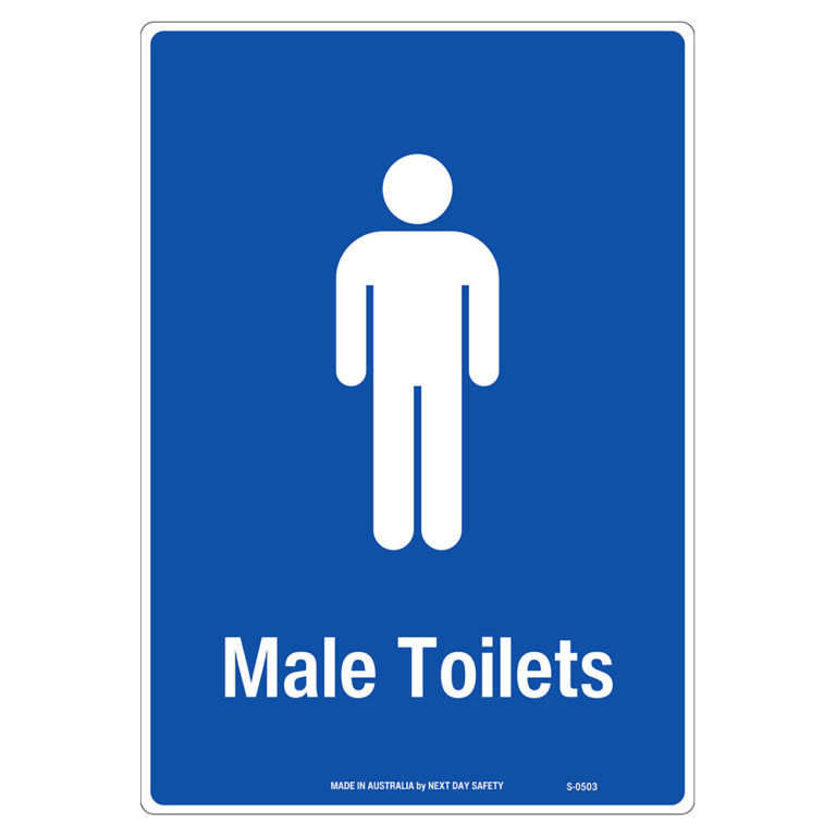 Male Toilets Sign - Next Day Safety