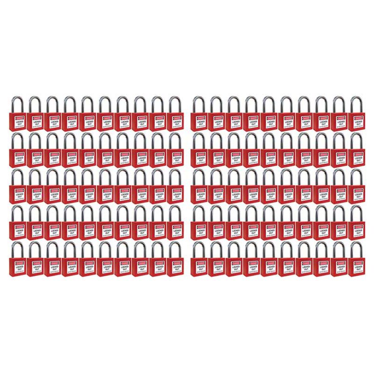 Sets of 100 Lockout Tagout Padlocks - Next Day Safety