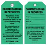 Green Commissioning In Progress Safety Tags - Next Day Safety