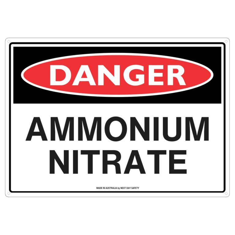 Danger Ammonium Nitrate Safety Sign - Next Day Safety