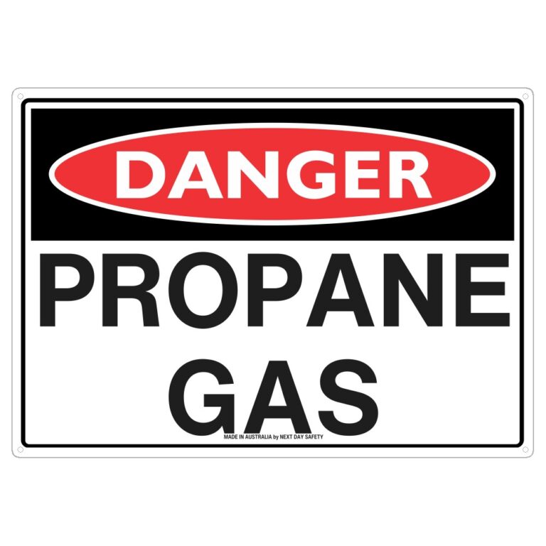 Danger Propane Gas Safety Sign - Next Day Safety