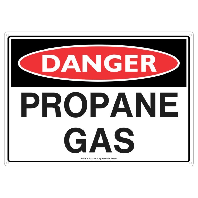 Danger Propane Gas Safety Sign - Next Day Safety