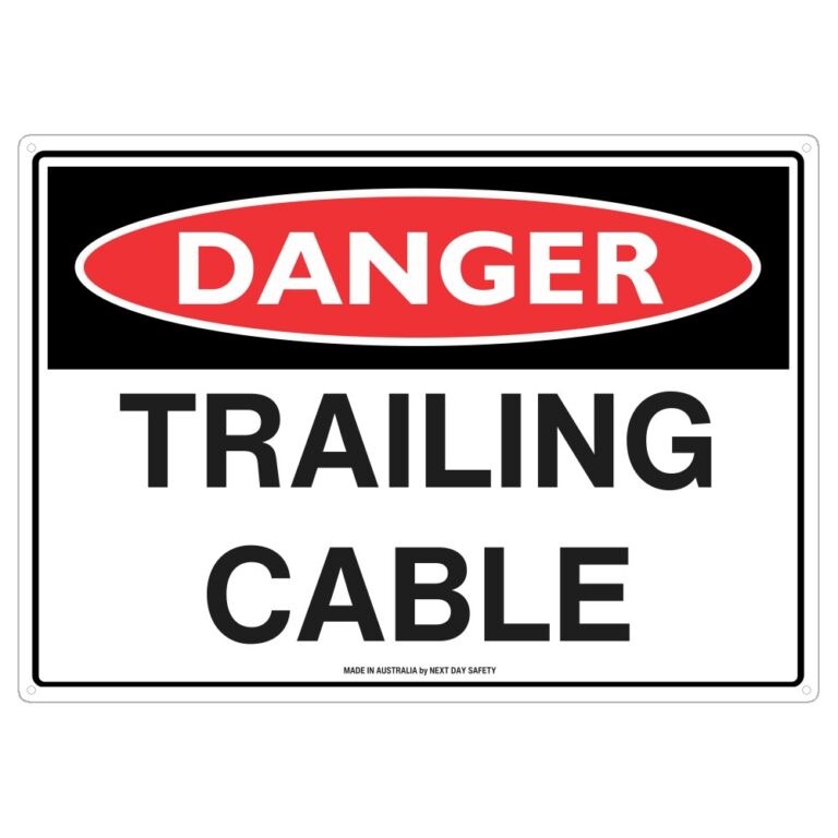 Danger Trailing Cable Safety Sign - Next Day Safety