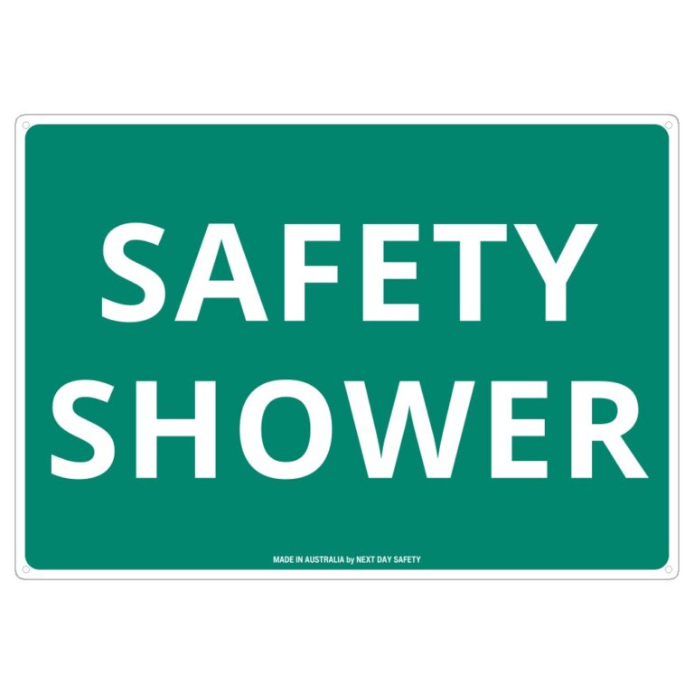Safety Shower Sign - Clearly Identify Emergency Shower Locations - Next ...