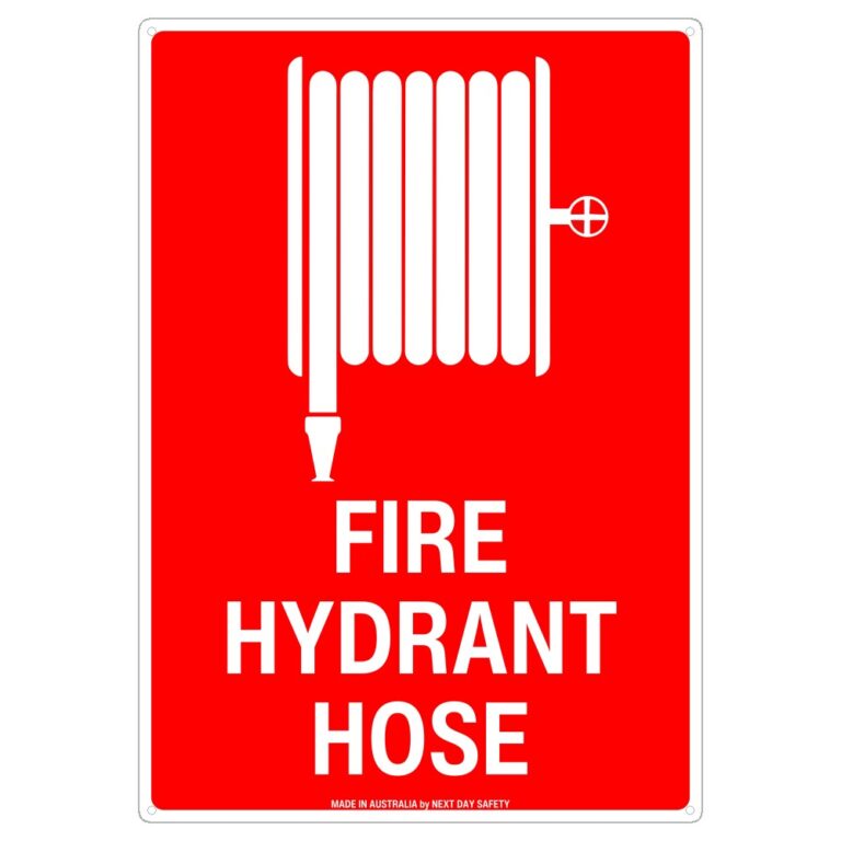 Fire Hydrant Hose Safety Sign - Next Day Safety
