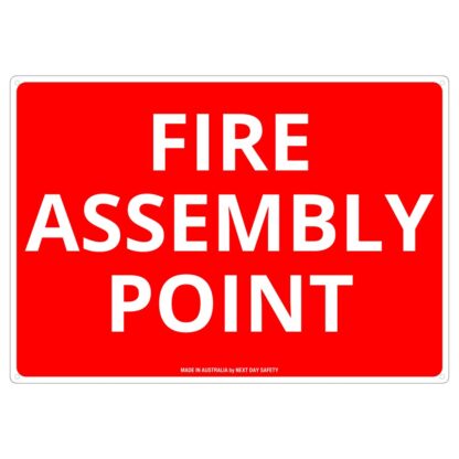 Fire Assembly Point Safety Sign - Next Day Safety