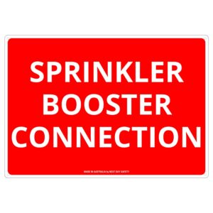 Sprinkler Booster Connection Sign - Next Day Safety